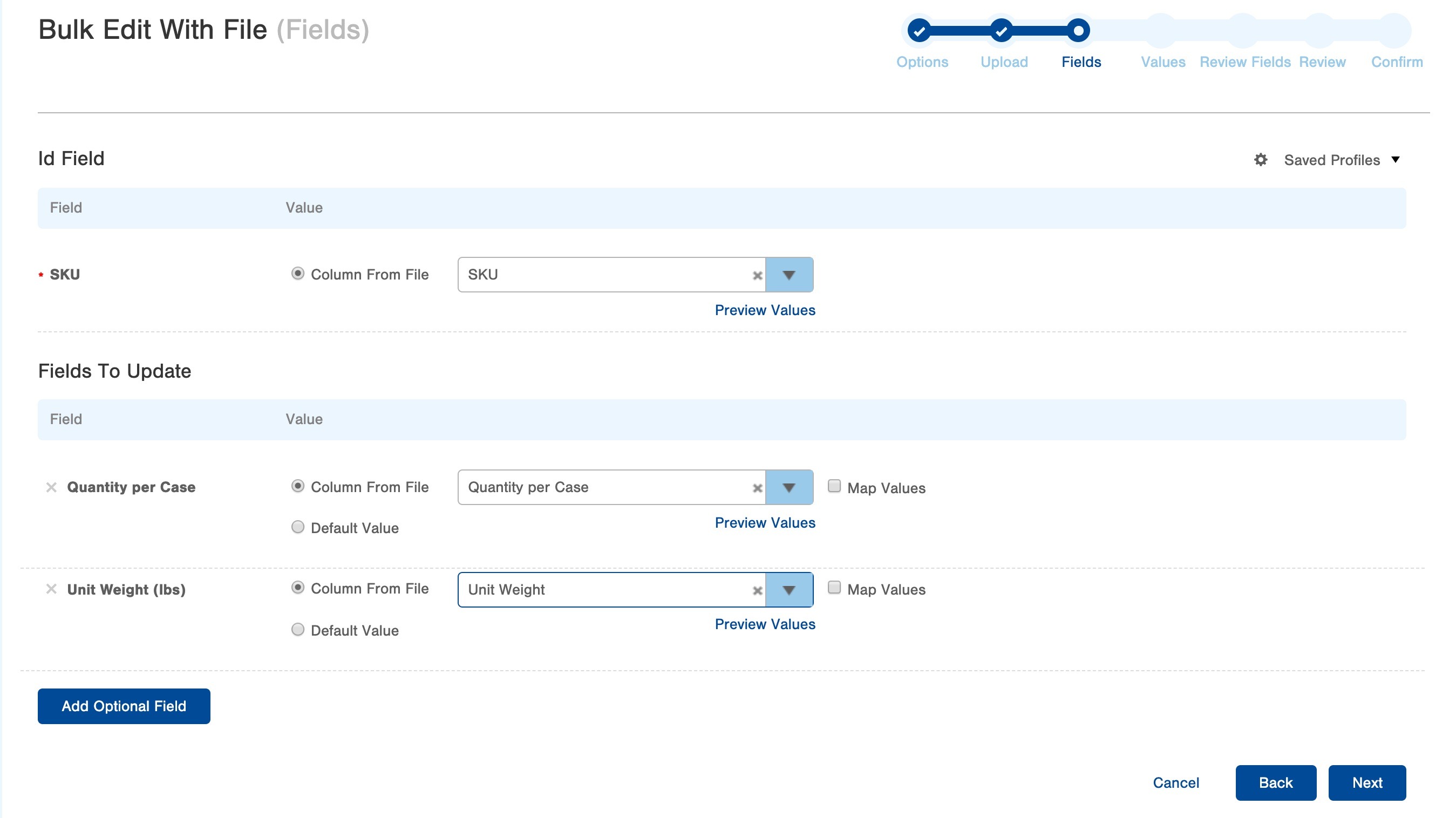 Bulk Edit Using a Spreadsheet